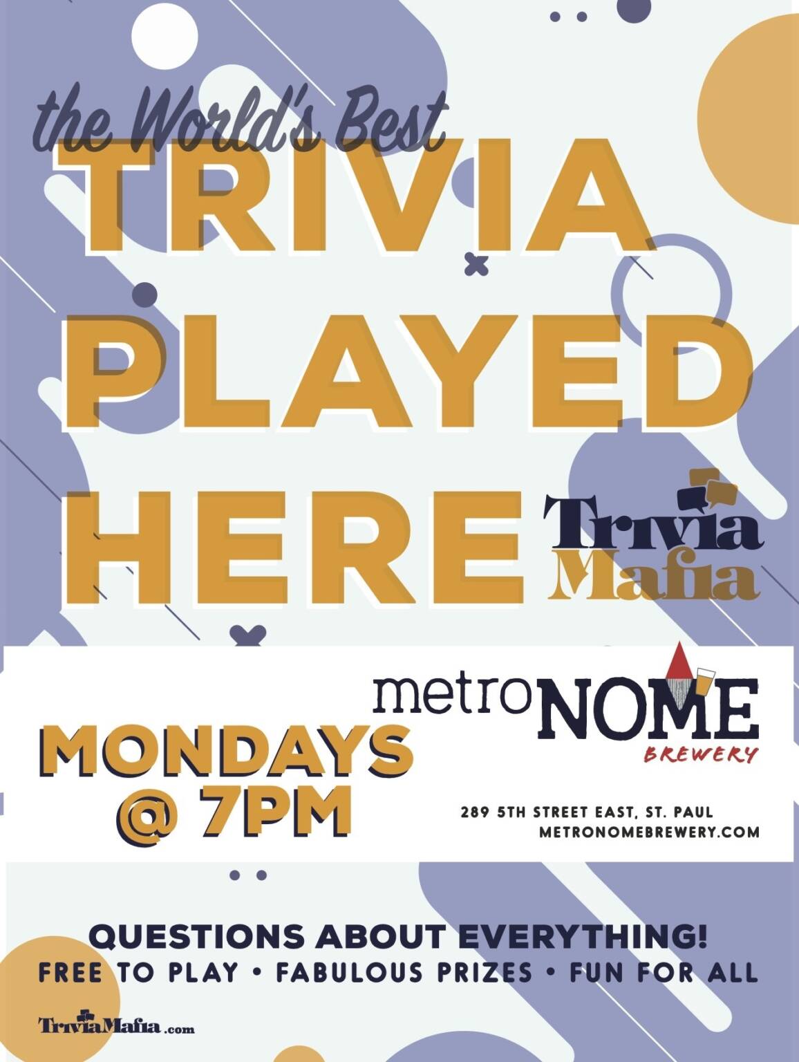 Events from September 13, 2024 – September 23, 2024 – MetroNOME Brewery